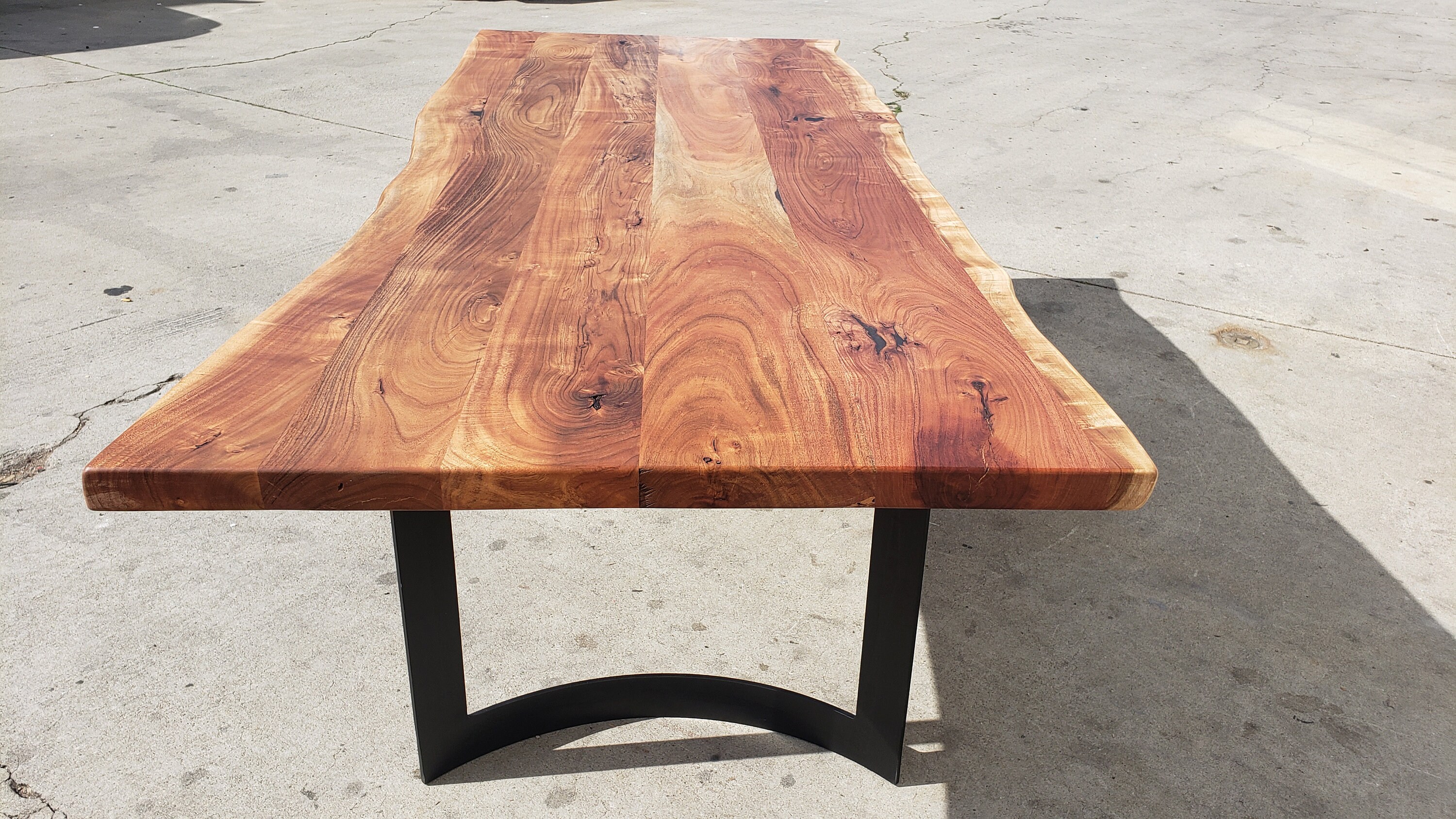 96l Live Edge Acacia Wood Dining Table | Etsy