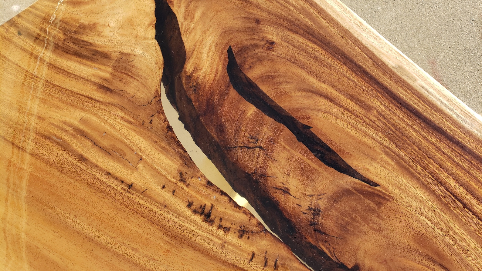 Handcrafted Solid Acacia Wood Slab With Protective Coating - Etsy