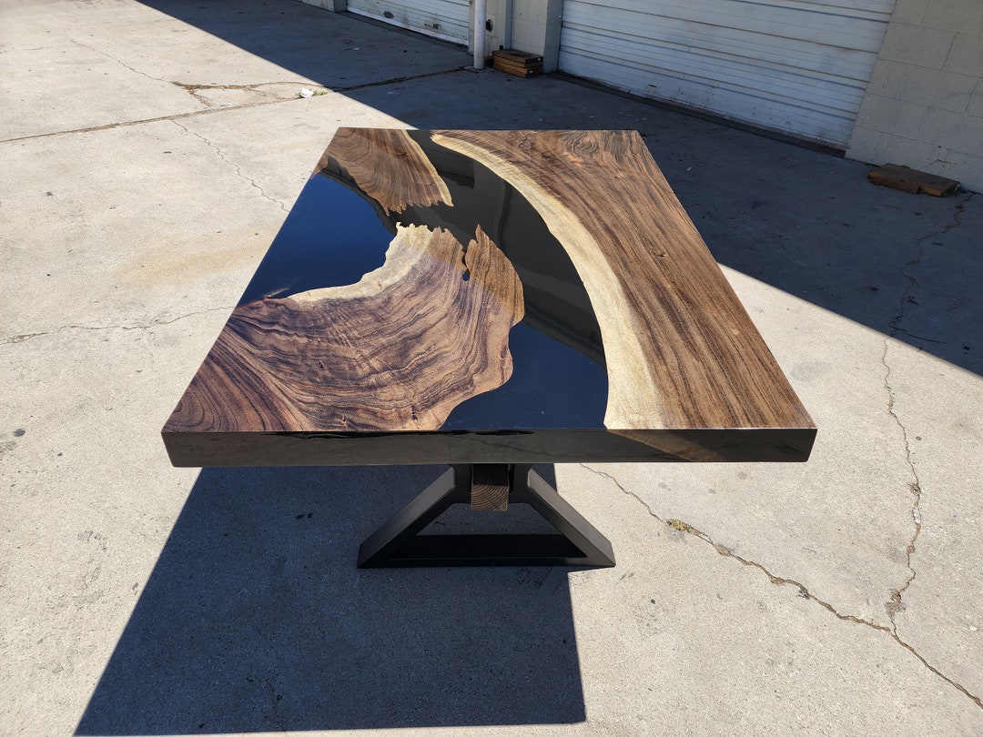 Made to Order, Black Resin Table (sold, Inquire for Custom Order) - Etsy