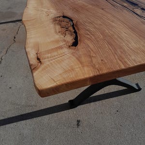 Available Now 96l Live Edge White Oak, Solid Wood Slab Table - Etsy