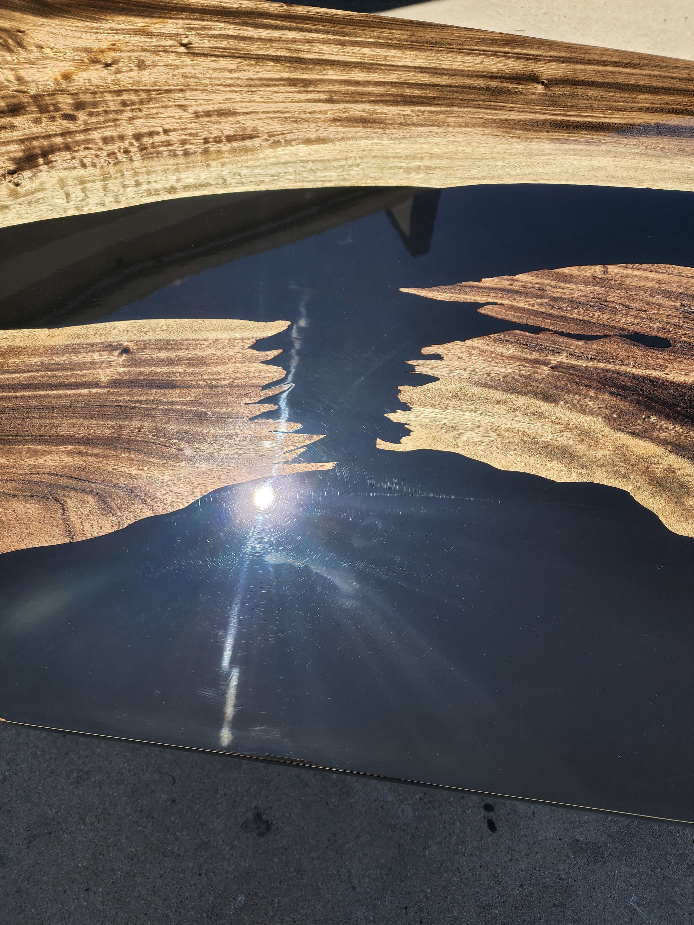 Made to Order, Black Resin Table (sold, Inquire for Custom Order) - Etsy