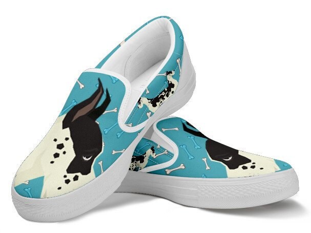 Great Dane Gift Great Dane Slip on Sneakers Walking Shoes - Etsy Israel