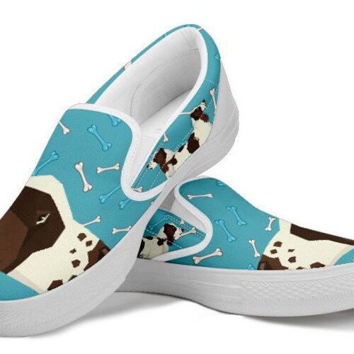 Spaniel Dog Fabric English Springer Spaniel Floral Dog by | Etsy