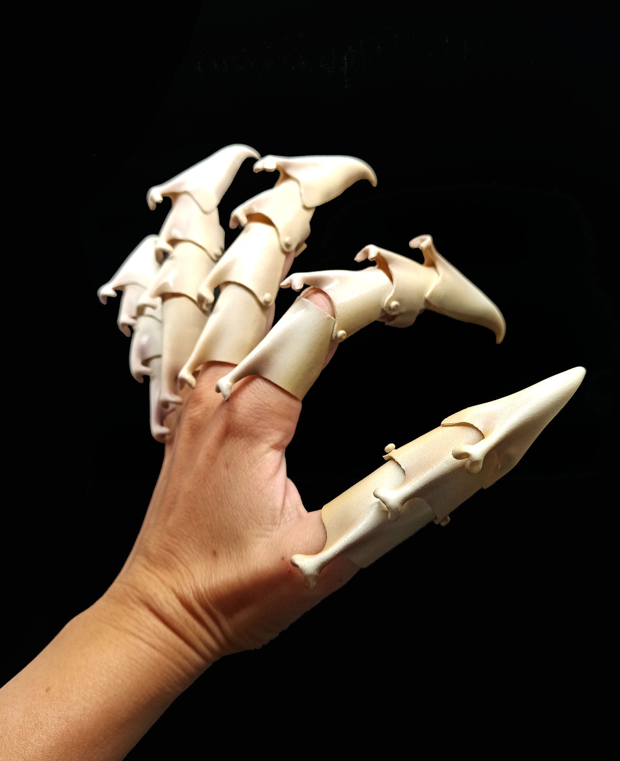 Claws Rings Bone Full Finger Accessory For Cosplay Etsy