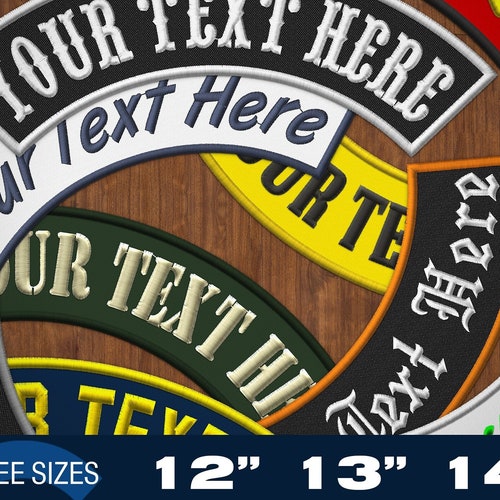 Custom Embroider Biker Top Rocker - Etsy