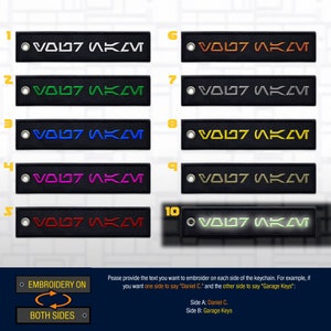 Star Wars Keychain Personalized Aurebesh Embroidery Jet Tag Custom Key ...