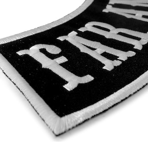 Custom Rocker Back Patch Iron on Patch Embroidered Personalized Name ...