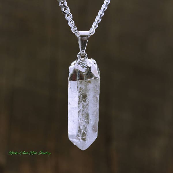 Raw Quartz Necklace - Etsy