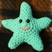 Mini Star Fish Stuffed Toy Amigurumi Kawaii Styled Crocheted Toy Plush ...