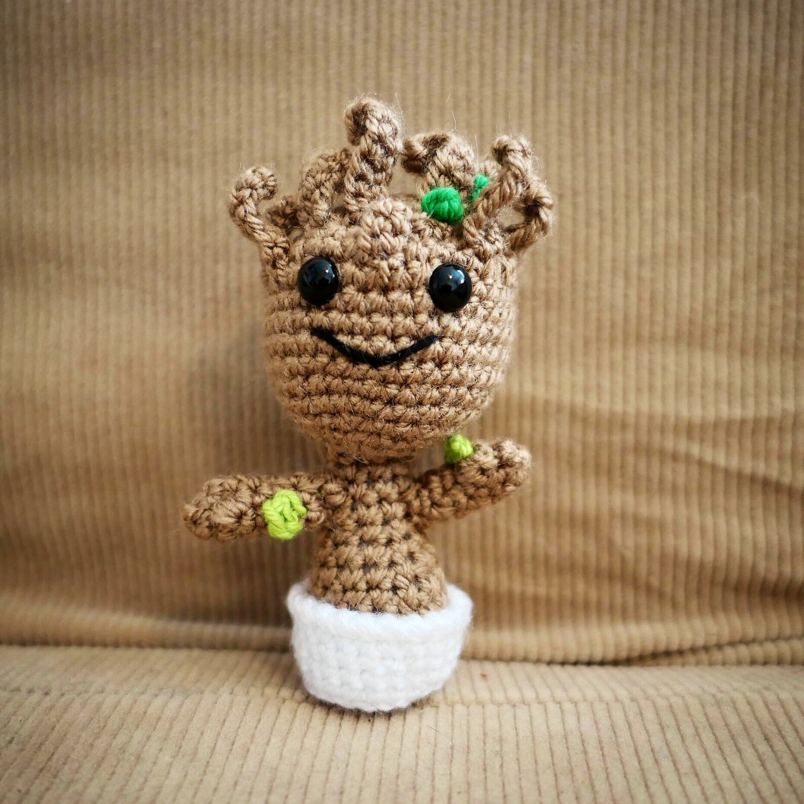 Mini Groot / Mini Groot in A Mini White Pot / Crocheted Mini | Etsy