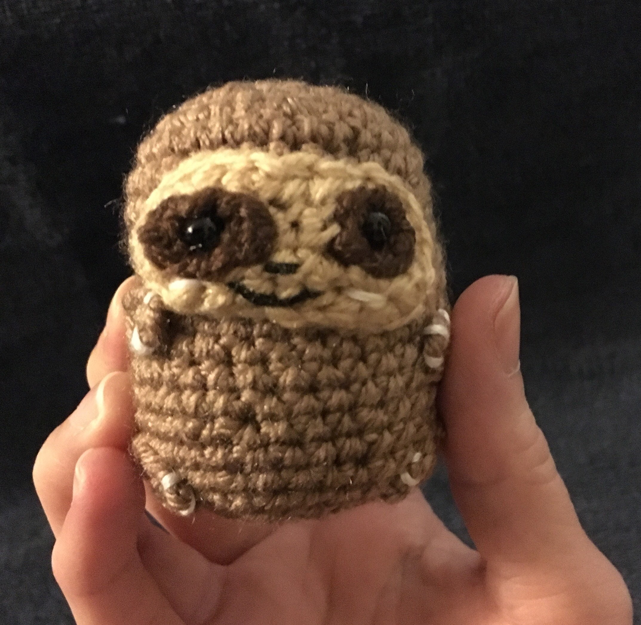 A Mini Chubby Sloth/ A Crocheted Mini Chubby Sloth/ | Etsy