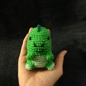 Mini Chubzilla/ Crocheted Mini Chubzilla/ Amigurumi/kawaii Styled ...