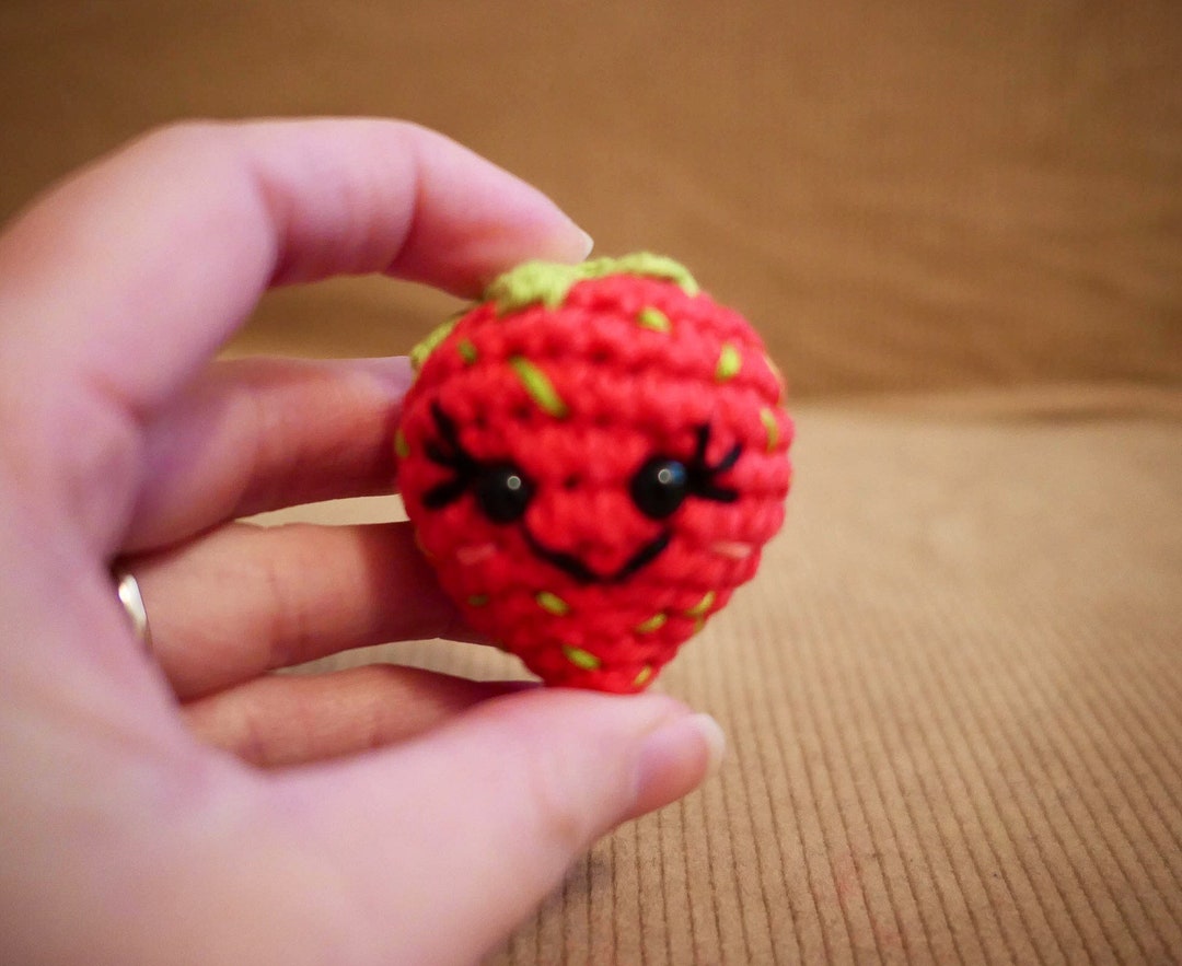 Mini Strawberry / Crochet Mini Strawberry / Amigurumi / Kawaii Styled ...
