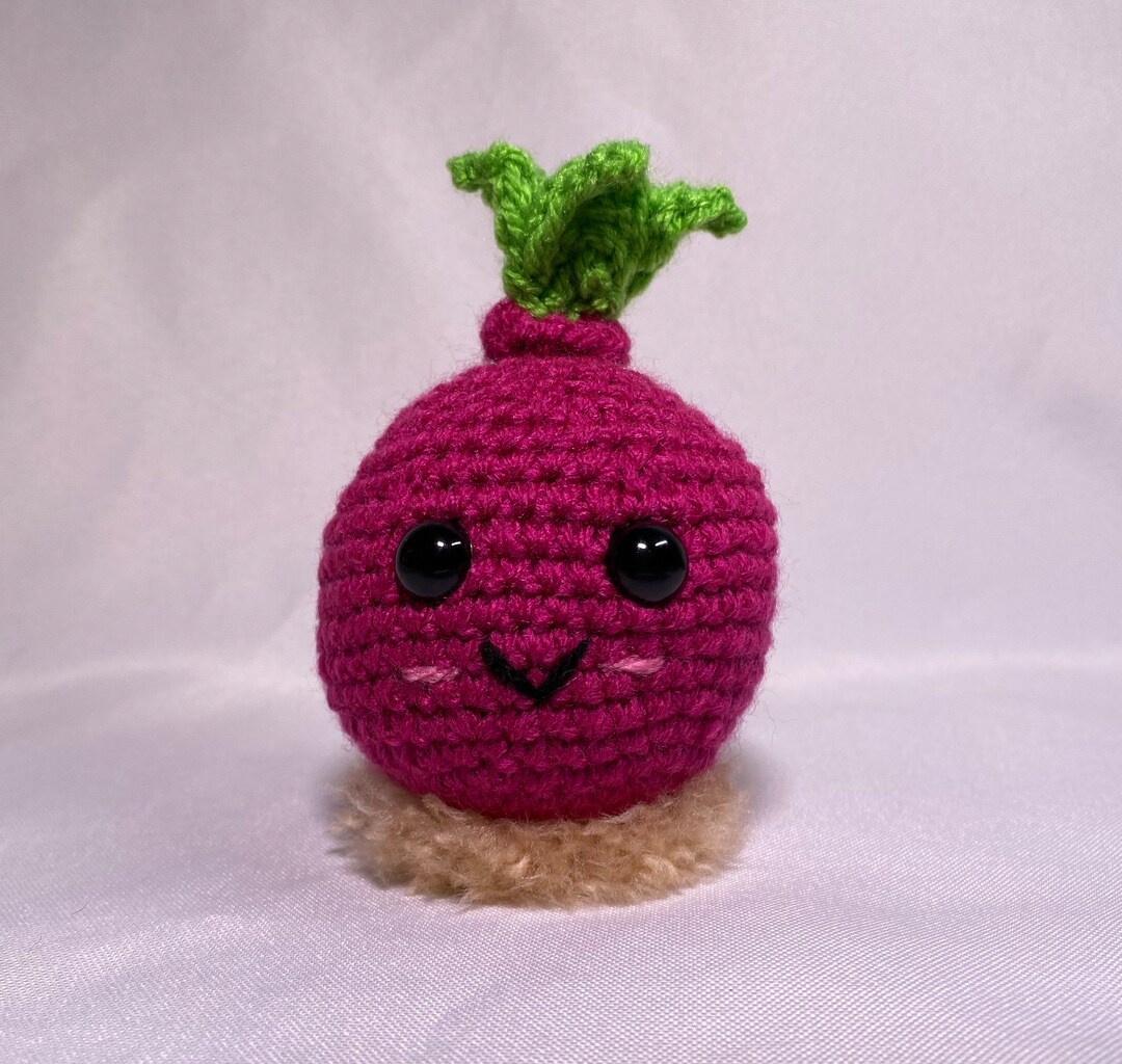 Mini Red Onion/mini Crocheted Red Onion Amigurumi/stuffed Toy/kawaii ...