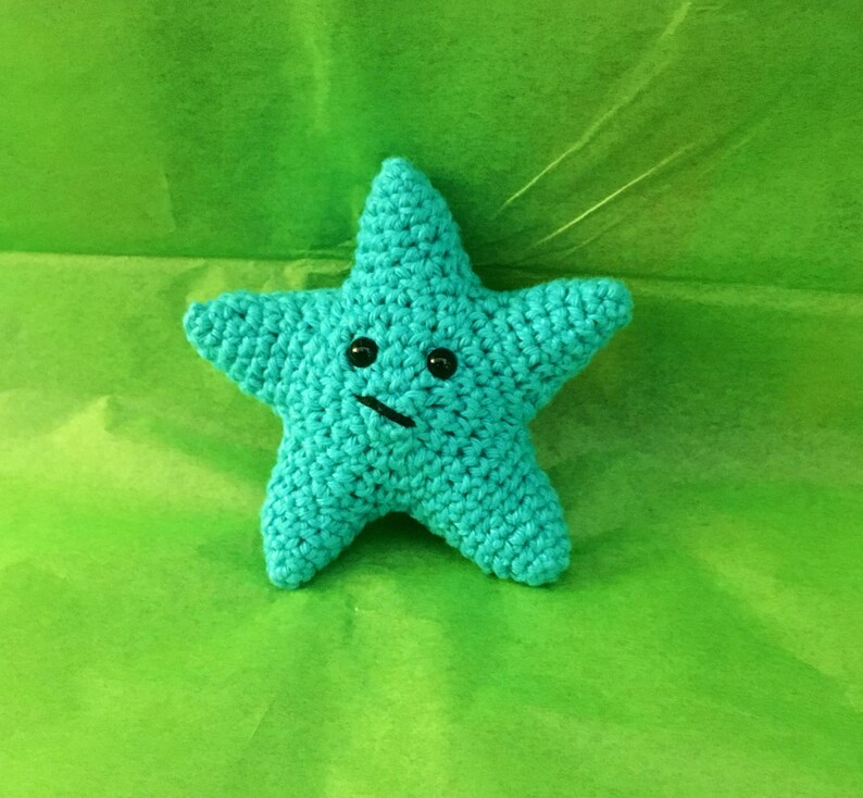 Mini Star Fish Stuffed Toy Amigurumi Kawaii Styled Crocheted - Etsy