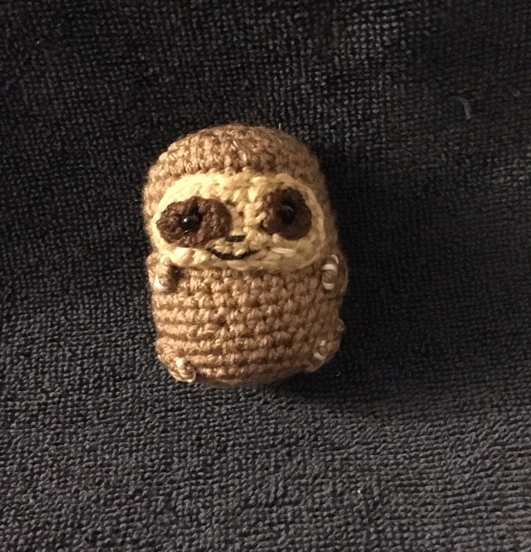 A Mini Chubby Sloth/ A Crocheted Mini Chubby Sloth/ Amigurumi/kawaii ...
