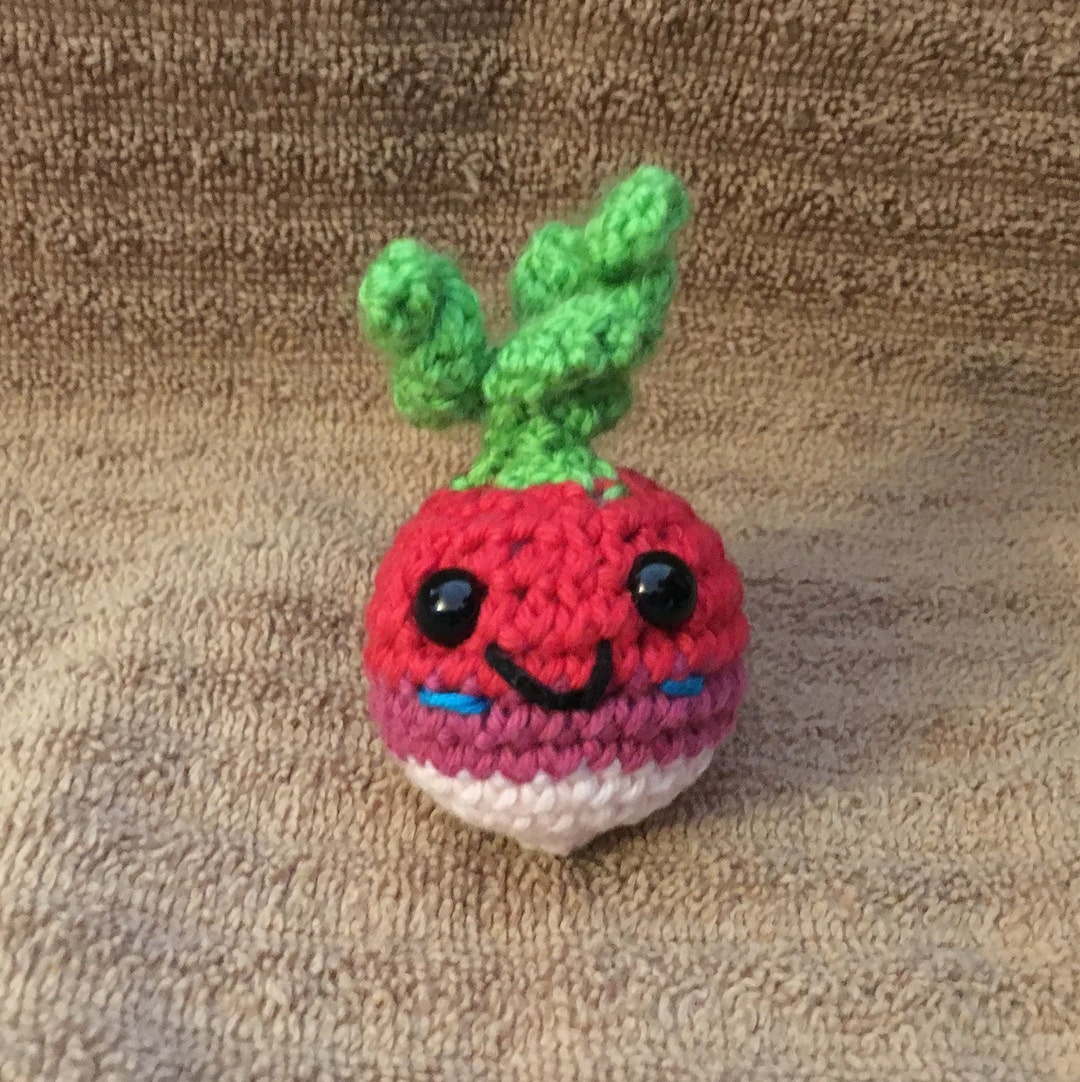 Mini Radish/ Mini Crochet Radish/ Amigurumi/ Kawaii/ Kawaii Plush ...