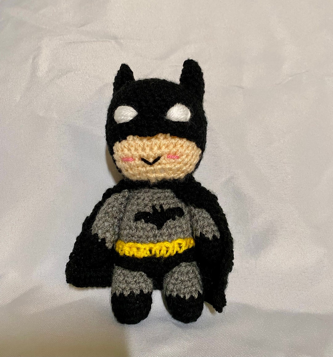 A Crocheted Batman Stuffed Toy/amigurumi/kawaii Styled/stuffed Toy ...