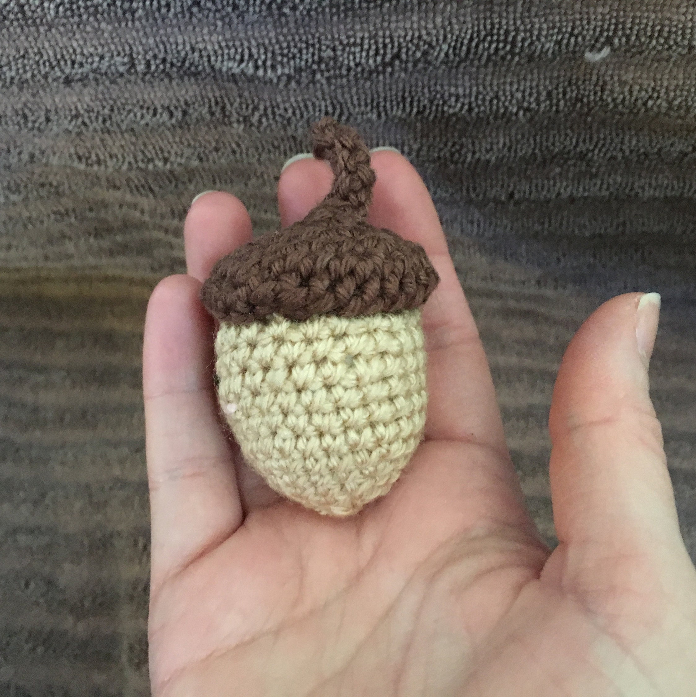 Mini Acorn/ Mini Crochet Acorn/amigurumi/kawaii Styled/kawaii Plushie ...