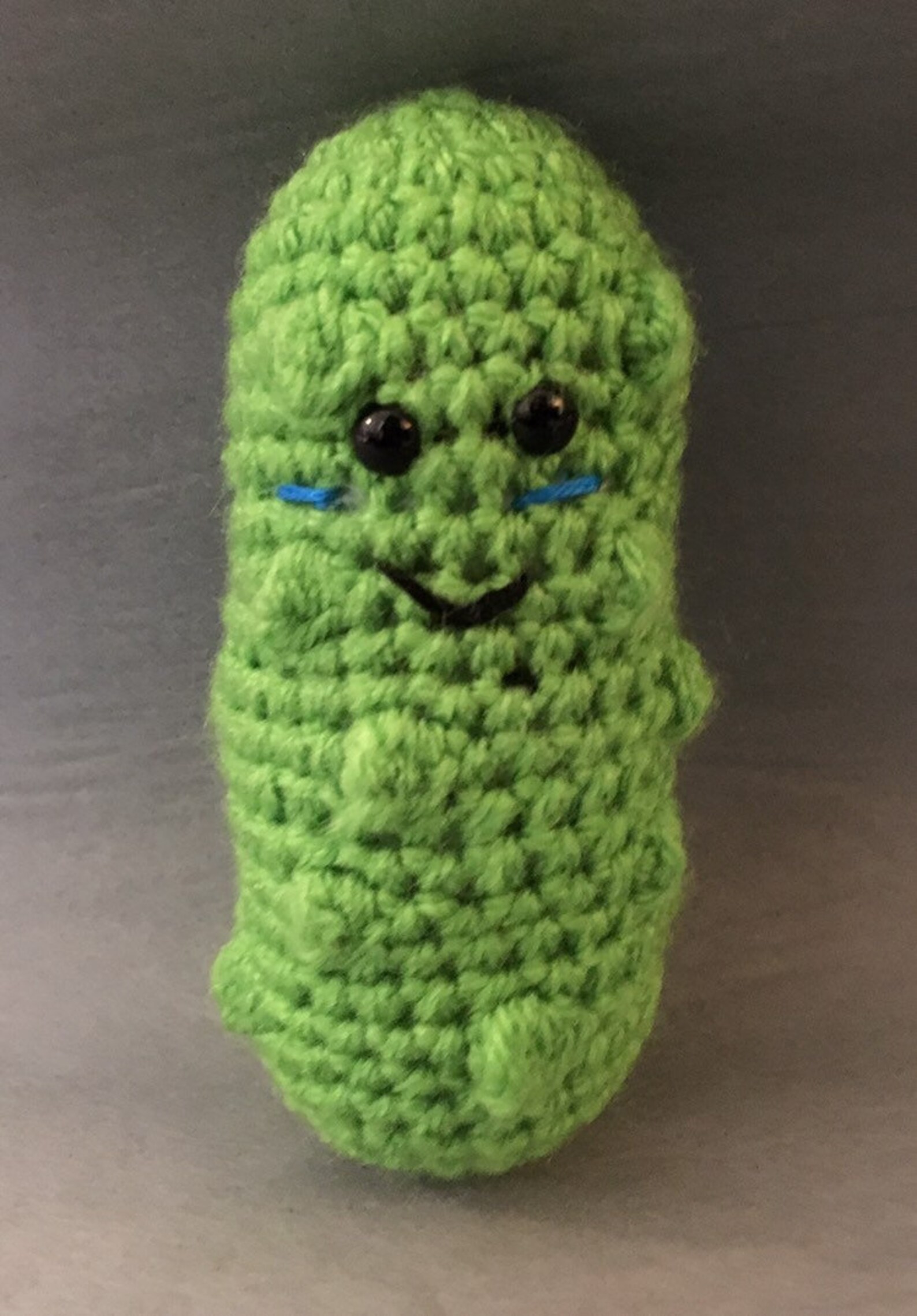 A Crocheted Mini Pickle Stuffed Toy/amigurumi/kawaii - Etsy