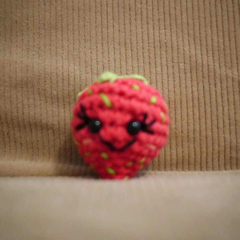 Mini Strawberry / Crochet Mini Strawberry / Amigurumi / Kawaii Styled ...