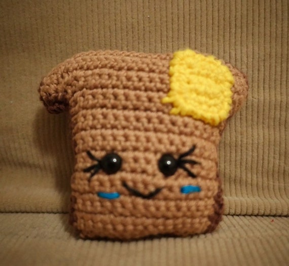 Small Crochet Toast and Butter/ Small Toast and Butter/ - Etsy