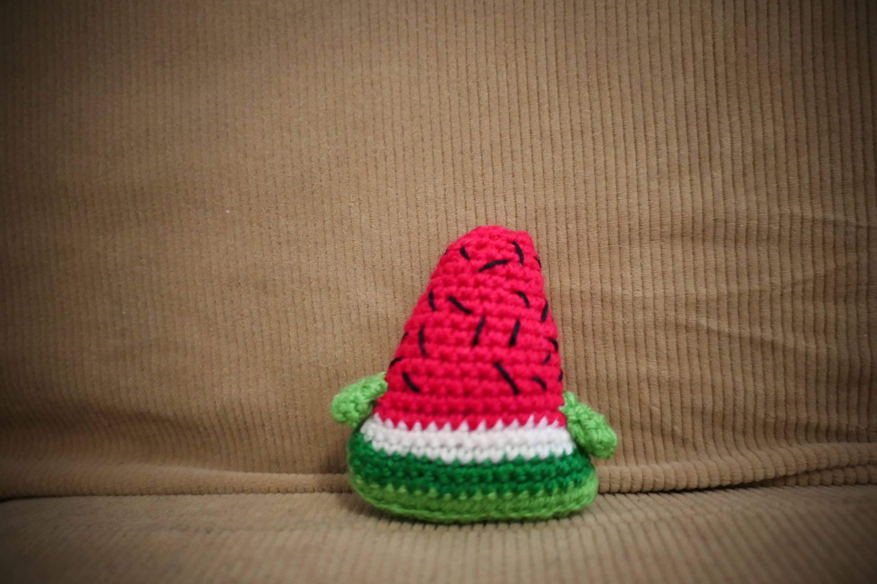 Mini Watermelon Slice/ Mini Crocheted Watermelon Slice/ Mini Fruit ...