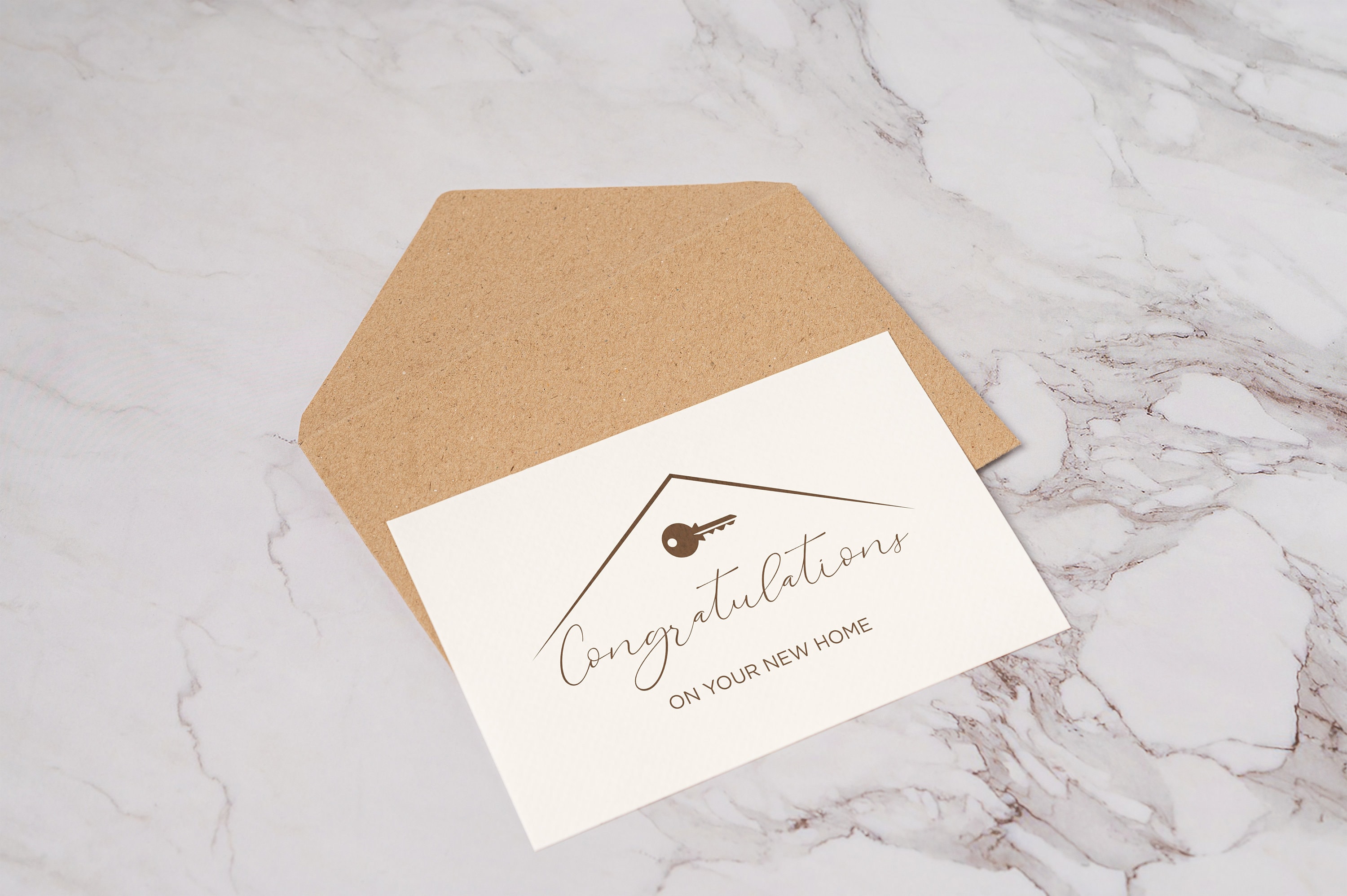 Real Estate, Printable Congratulations on Your New Home Card, Folded ...