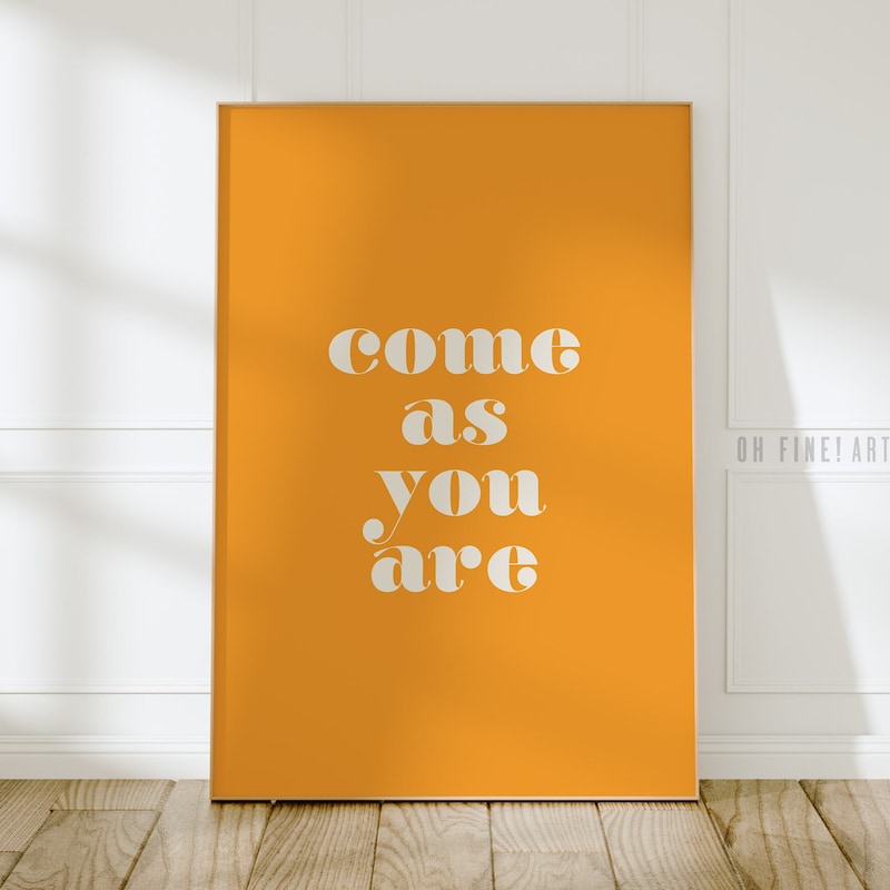 Come as You Are - Etsy