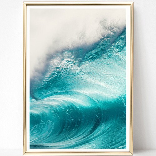 Ocean Print Surf Print Abstract Ocean Wave Printable Wall - Etsy
