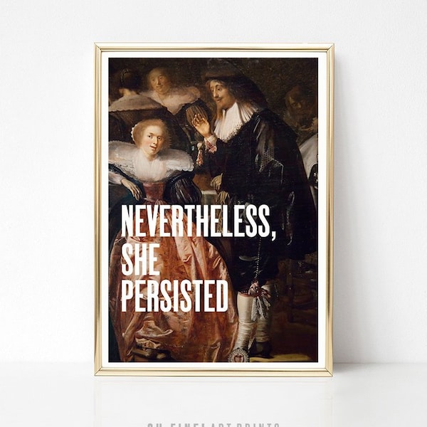 She Persisted Print - Etsy