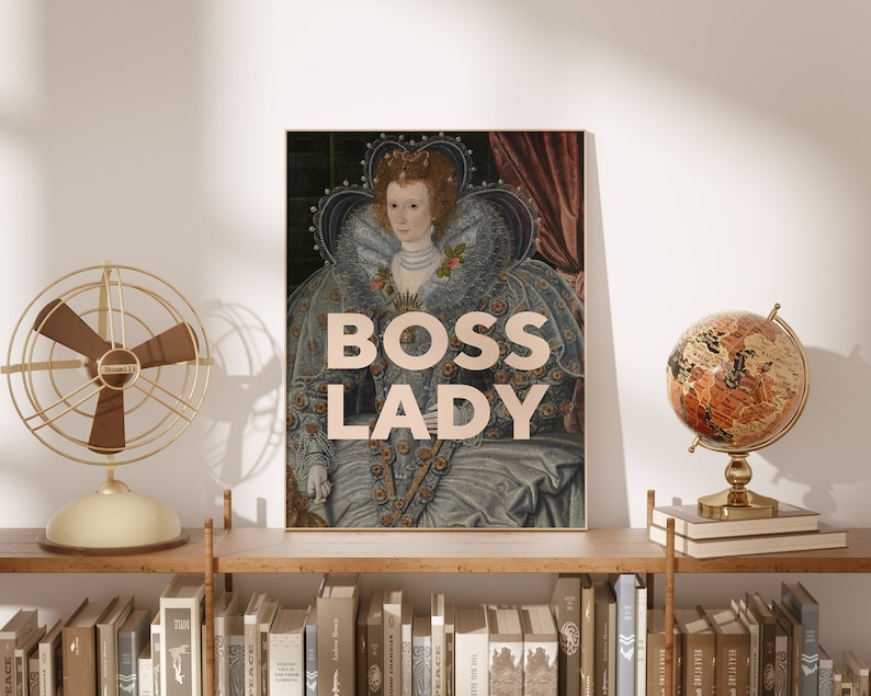Boss Lady Print, Printable Wall Art, Downloadable Mother's Day Art ...