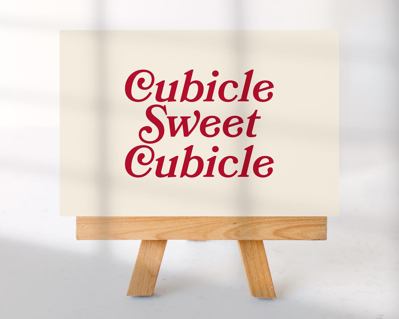 Cubicle Sweet Cubicle Art Print, Printable Retro Office Decor, Cute ...