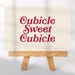 Cubicle Sweet Cubicle Art Print, Printable Retro Office Decor, Cute ...
