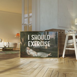 Funny Motivational Quotes, Printable Fitness Poster, Self Care Wall Art ...