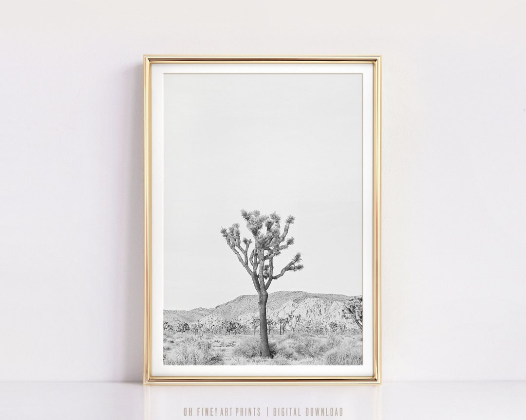 Joshua Tree Print, Printable Art, Cactus Print, Boho Wall Art Prints ...