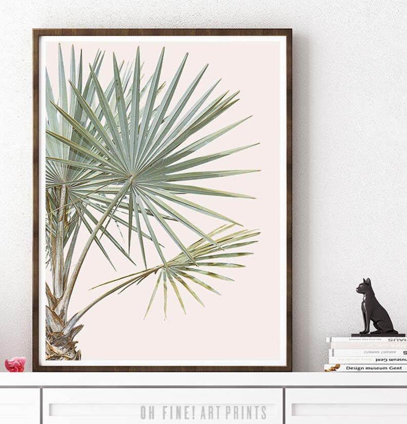 Tropical Leaf Print Palm Tree Print Tropical Wall Decor - Etsy