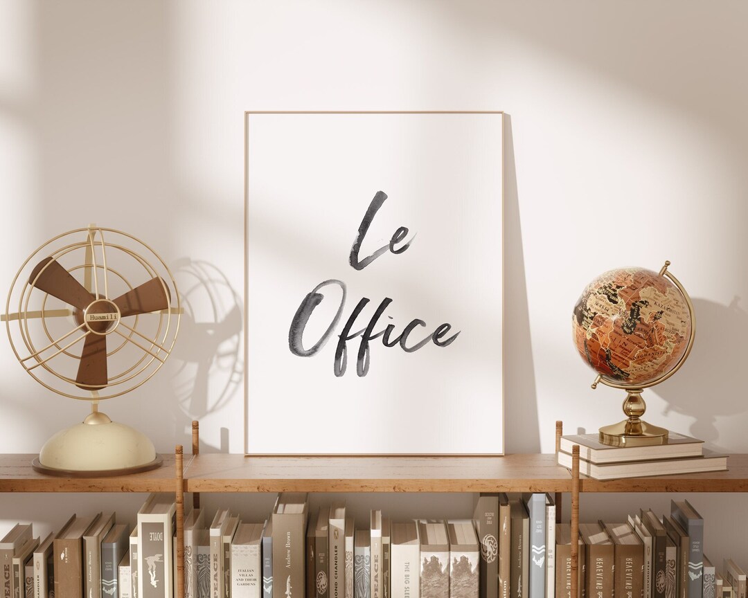 Le Office Quote Print, Printable Office Sign, Minimalist Office Decor ...