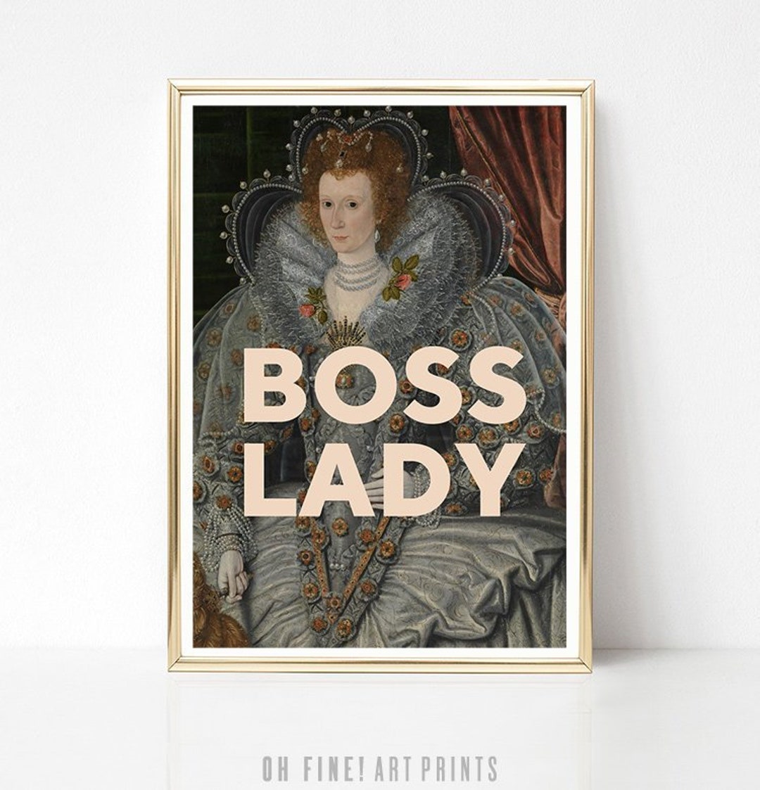 Boss Lady Print, Printable Wall Art, Downloadable Mother's Day Art ...