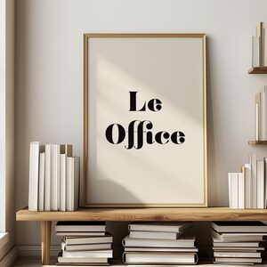 Le Office Wall Art Print, Printable Office Decor for Men or Women ...
