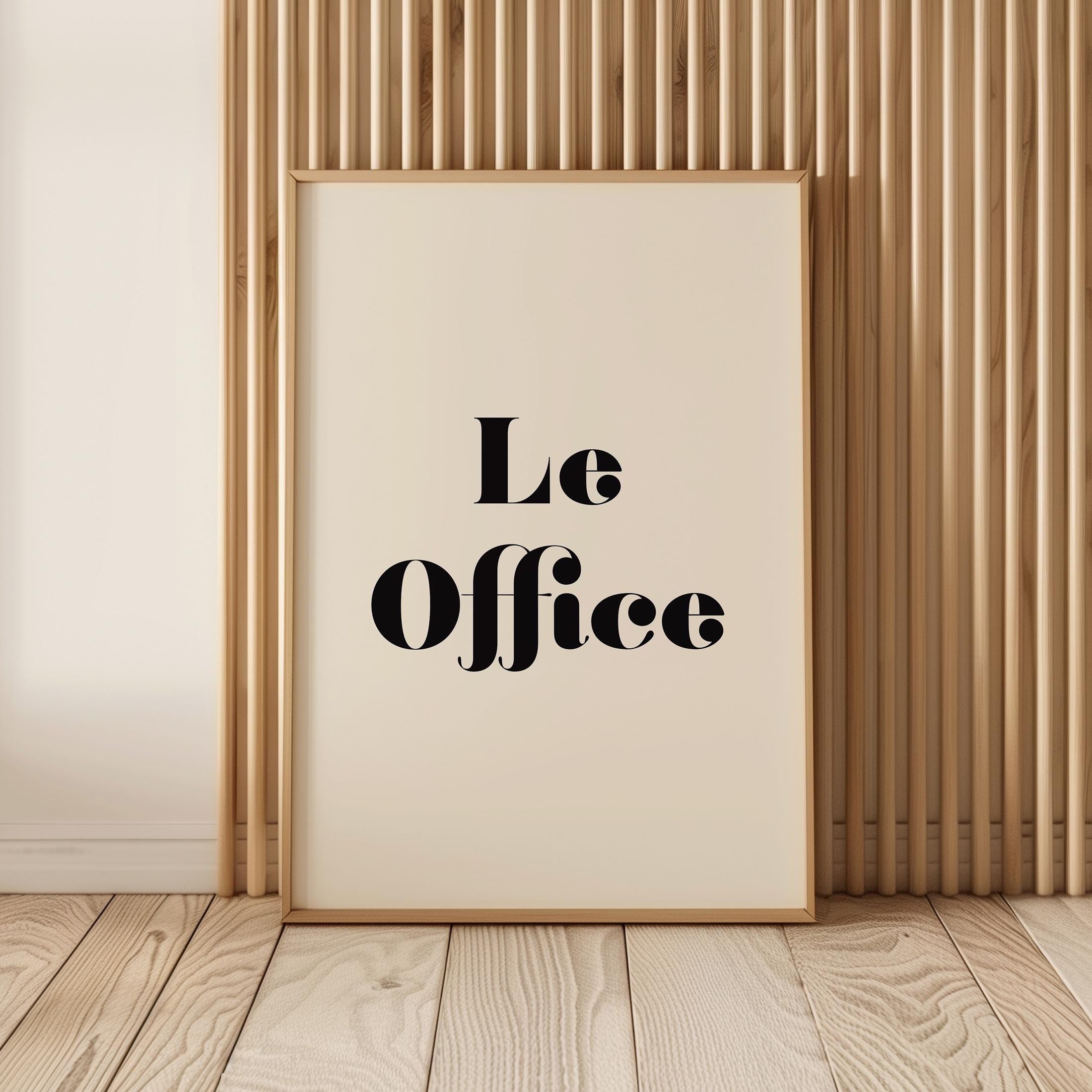 Le Office Wall Art Print, Printable Office Decor for Men or Women ...