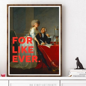 For Like Ever Print Couple Gift Valentines Day Gift - Etsy