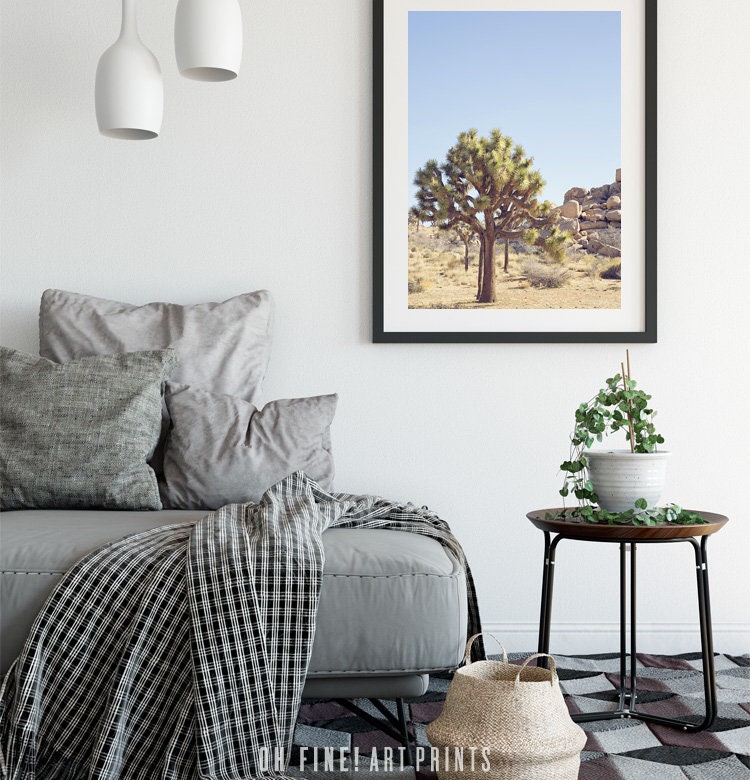 Joshua Tree Print, Boho Wall Art, Cactus Print, Desert Art, Printable ...