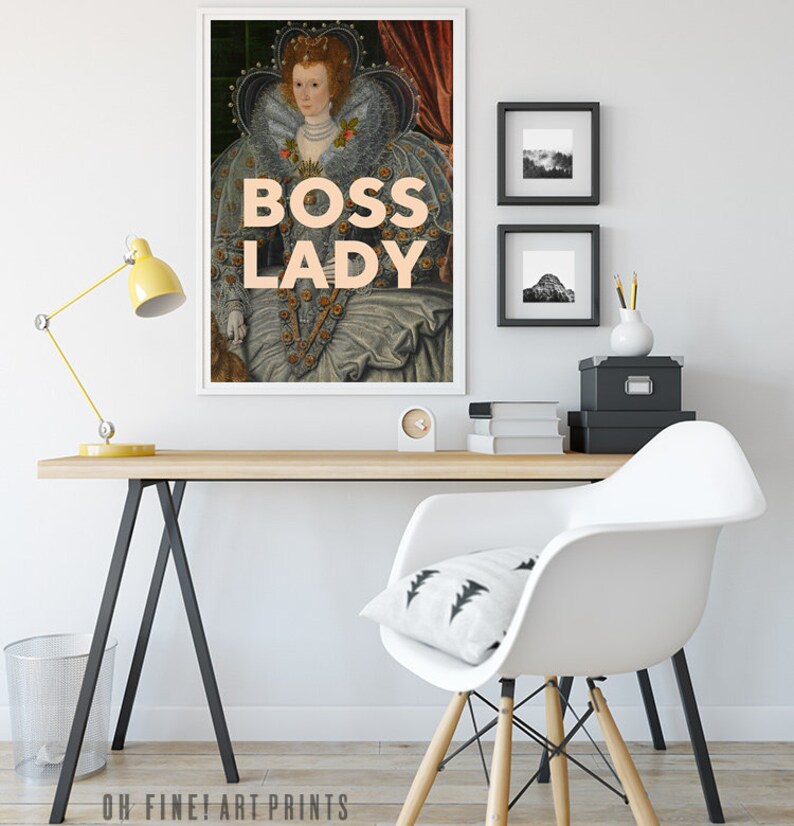 Boss Lady Print, Printable Wall Art, Downloadable Mother's Day Art ...
