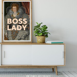 Boss Lady Print, Printable Wall Art, Downloadable Mother's Day Art ...