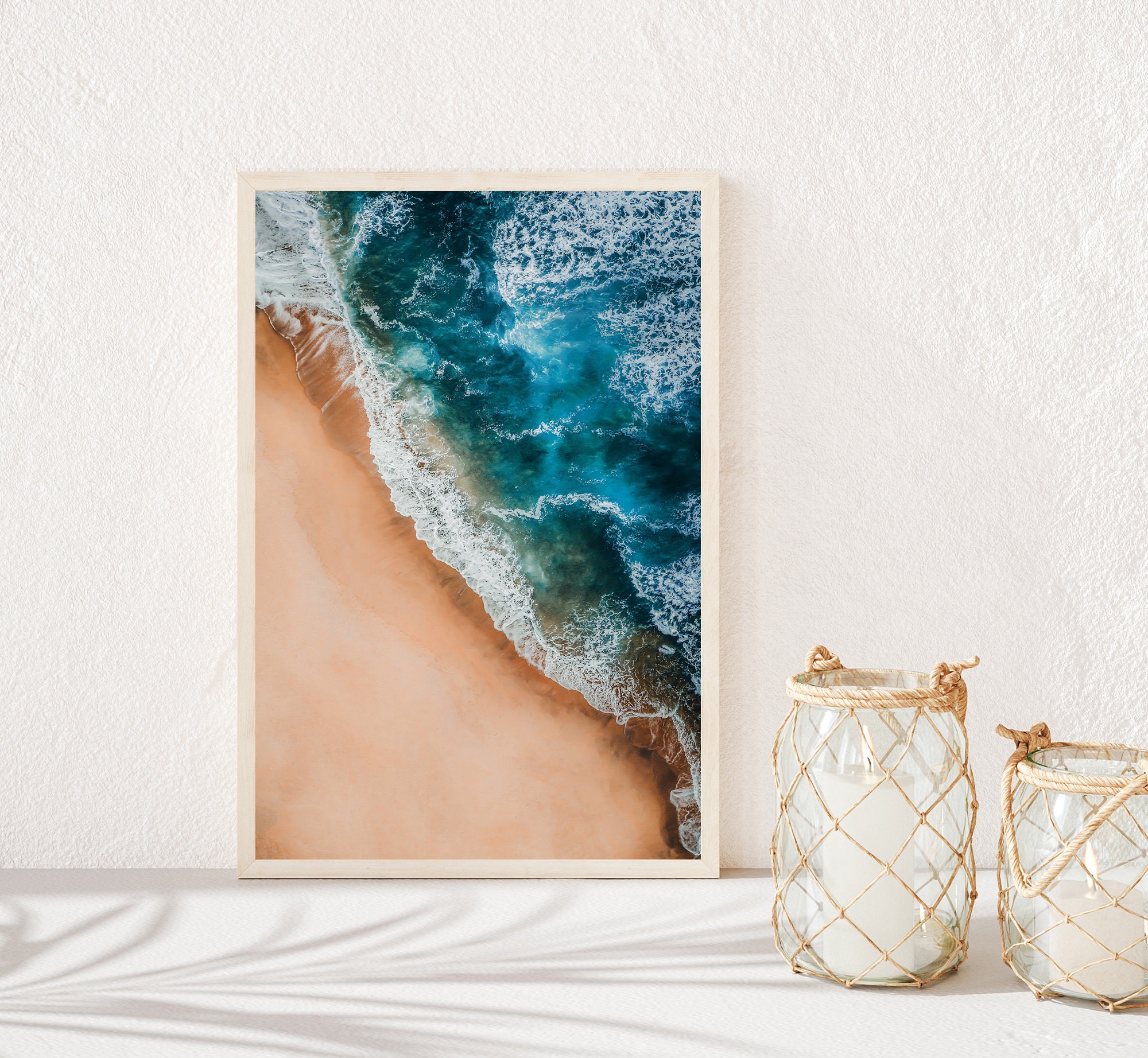 Aerial Ocean Print Beach Print Download Coastal Printable - Etsy