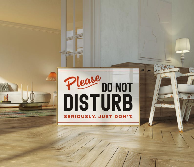 Do Not Disturb Sign Office Decor, PRINTABLE Desk or Cubicle Art for Men ...