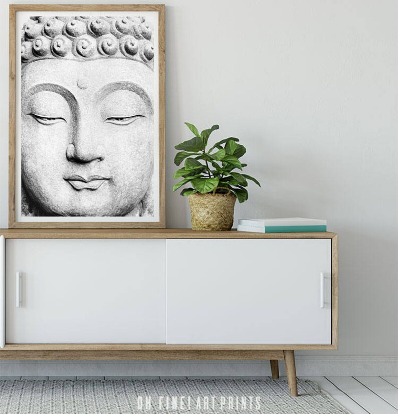 Buddha Statue Boho Wall Decor Meditation Gift Home Yoga - Etsy