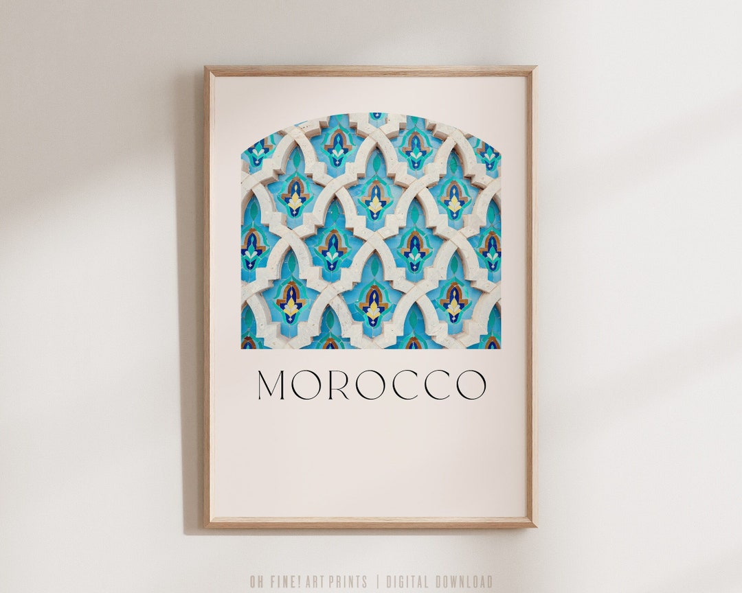 Morocco Print, Digital Print, Travel Poster, Printable Wall Art Prints ...