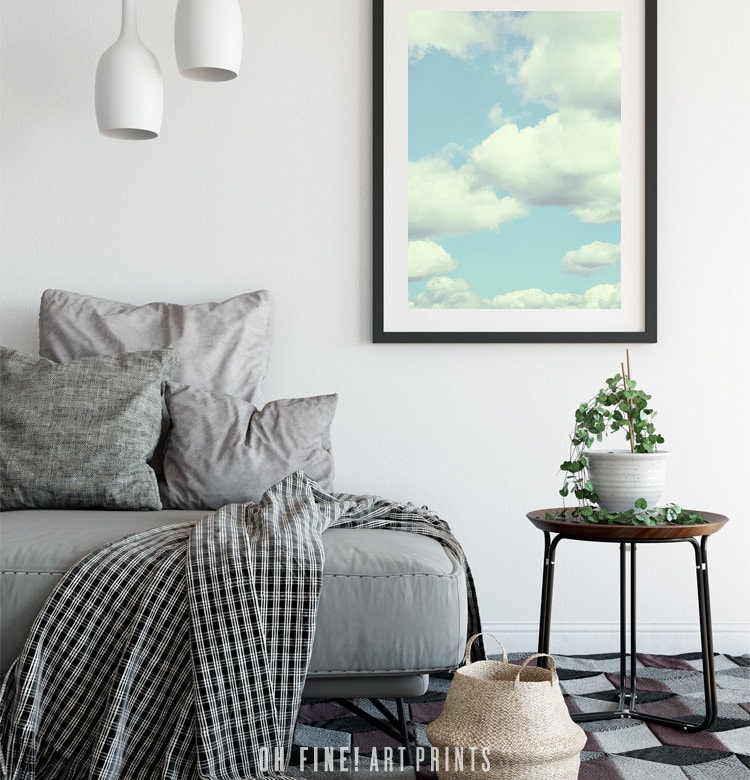 Cloud Print Printable Art Nursery Wall Art Large Wall Art | Etsy